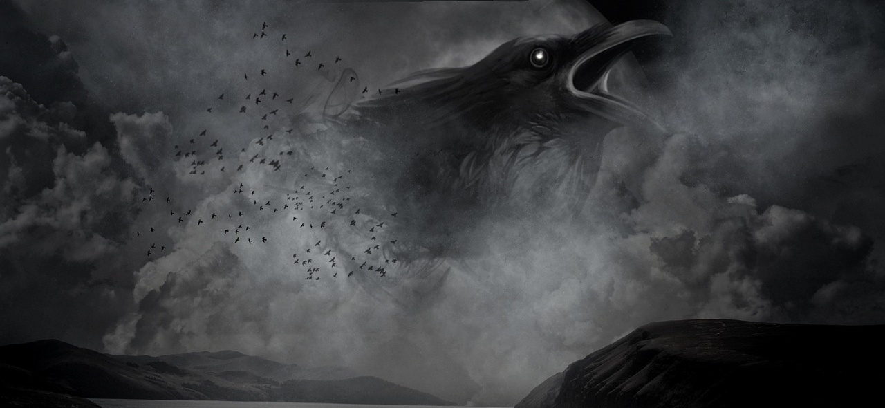 The Raven by Edgar Allan Poe Poem - Grieving Arts